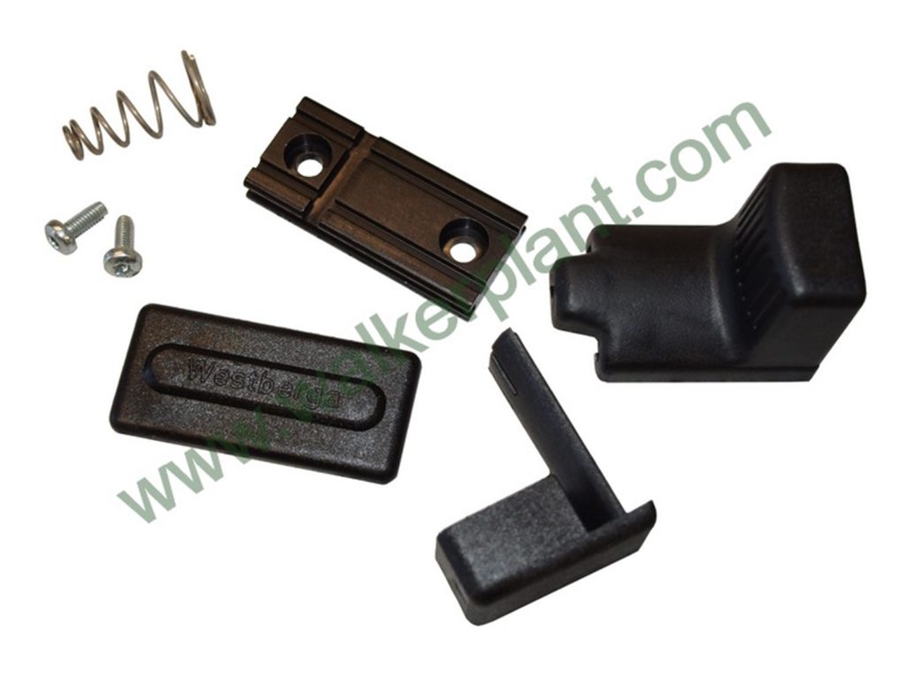 Volvo Sliding Glass Catch Assembly (2 screws) - Walker Plant Services Ltd